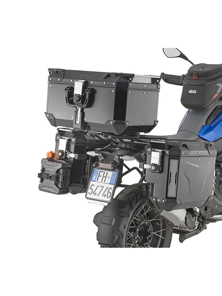 Stelaż asymetrycznych kufrów bocznych Trekker Outback Monokey Cam-Side GIVI PL One-Fit BMW R ...